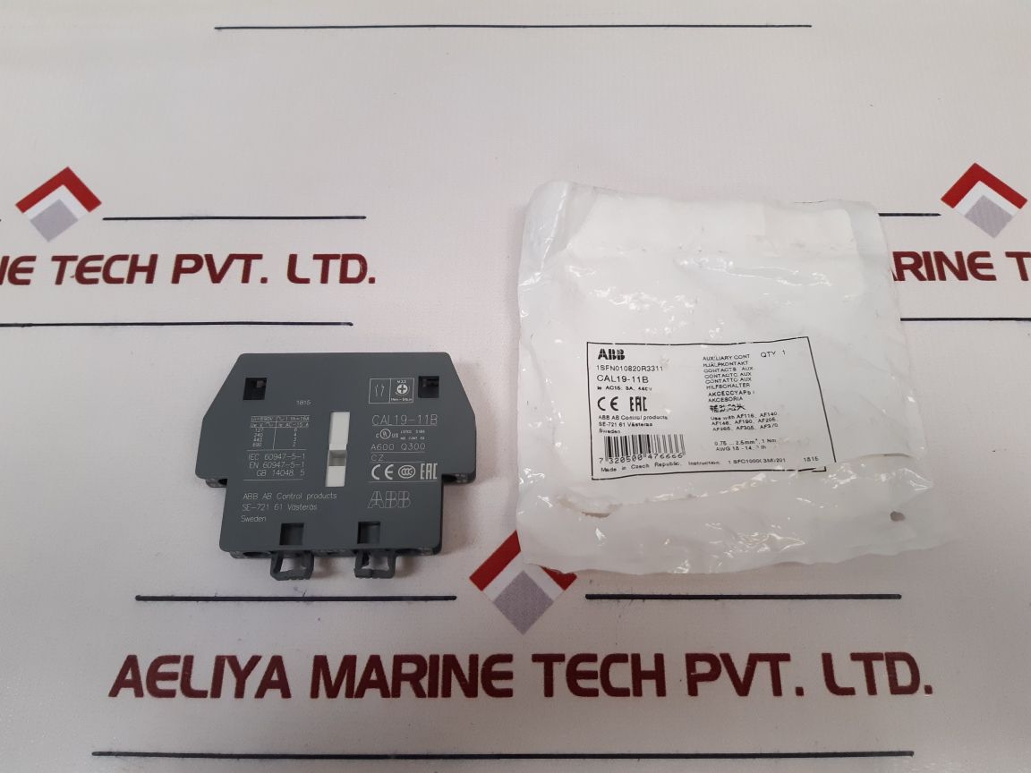 Abb Cal19-11B Auxiliary Contact Contactor – Aeliya Marine Tech