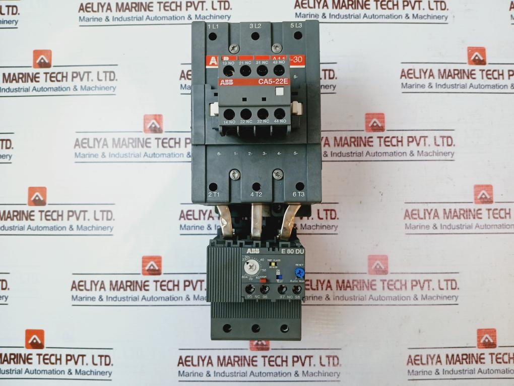 Abb A110-30/ Ca5-22E/ E80 Du Auxiliary Contact Block Contactor With Re – Aeliya Marine Tech