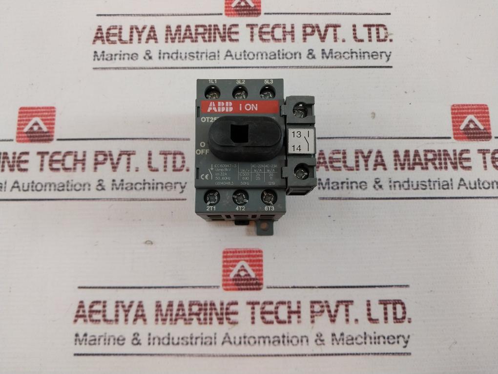 Abb Ot25F3 Disconnector Switch With Oa1G10 Auxiliary Contact – Aeliya Marine Tech