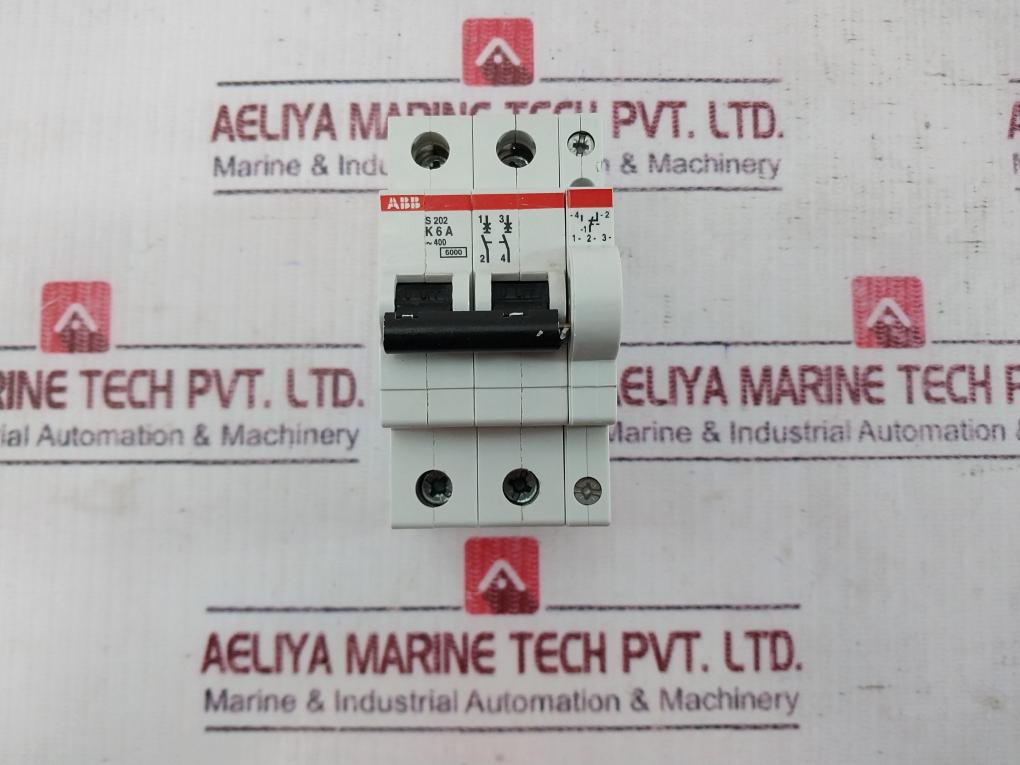 Abb S202-k6A Triple Pole And Neutral Miniature Circuit Breaker 253/440 – Aeliya Marine Tech