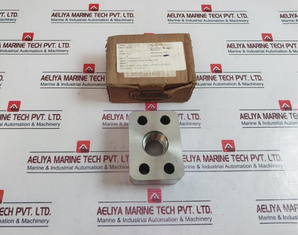 Cameron 2720294-16-20 Flange Seal Sub 1-1/4 In X 0.62 In X 1 – Aeliya Marine Tech