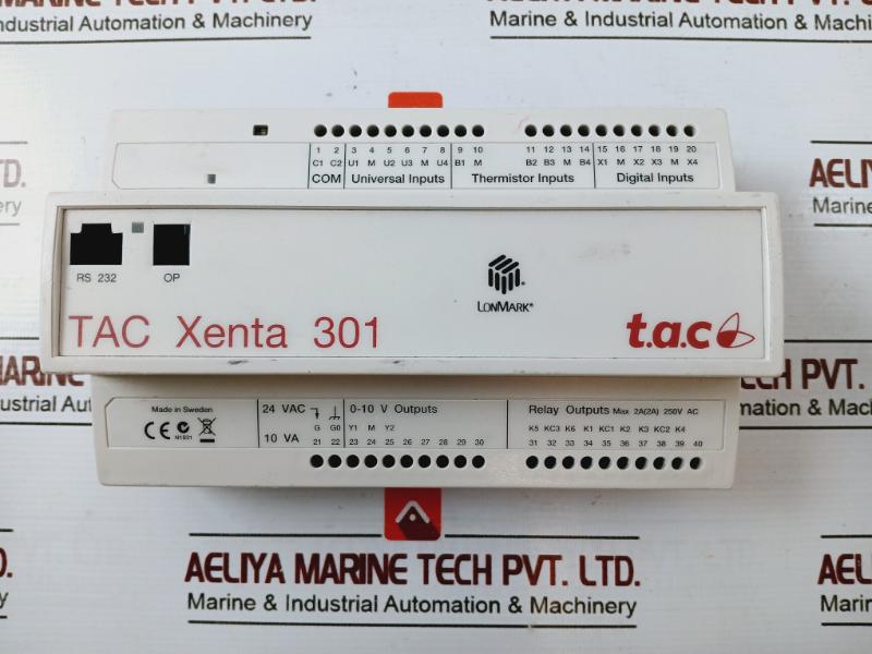 Lonmark Tac Xenta 301 Network And Pc Communication 0-10V Outputs Relay – Aeliya Marine Tech