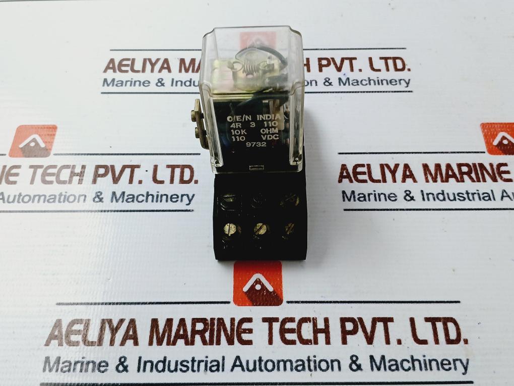 O/E/N 4R 3 110 Relay W/ Socket 100Vdc 10K Ohm – Aeliya Marine Tech