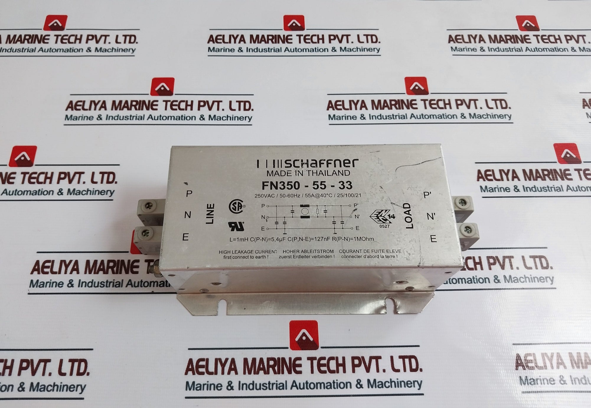 Schaffner Fn350-55-33 Motor Drive Filter 250Vac/50-60Hz/55A – Aeliya Marine Tech