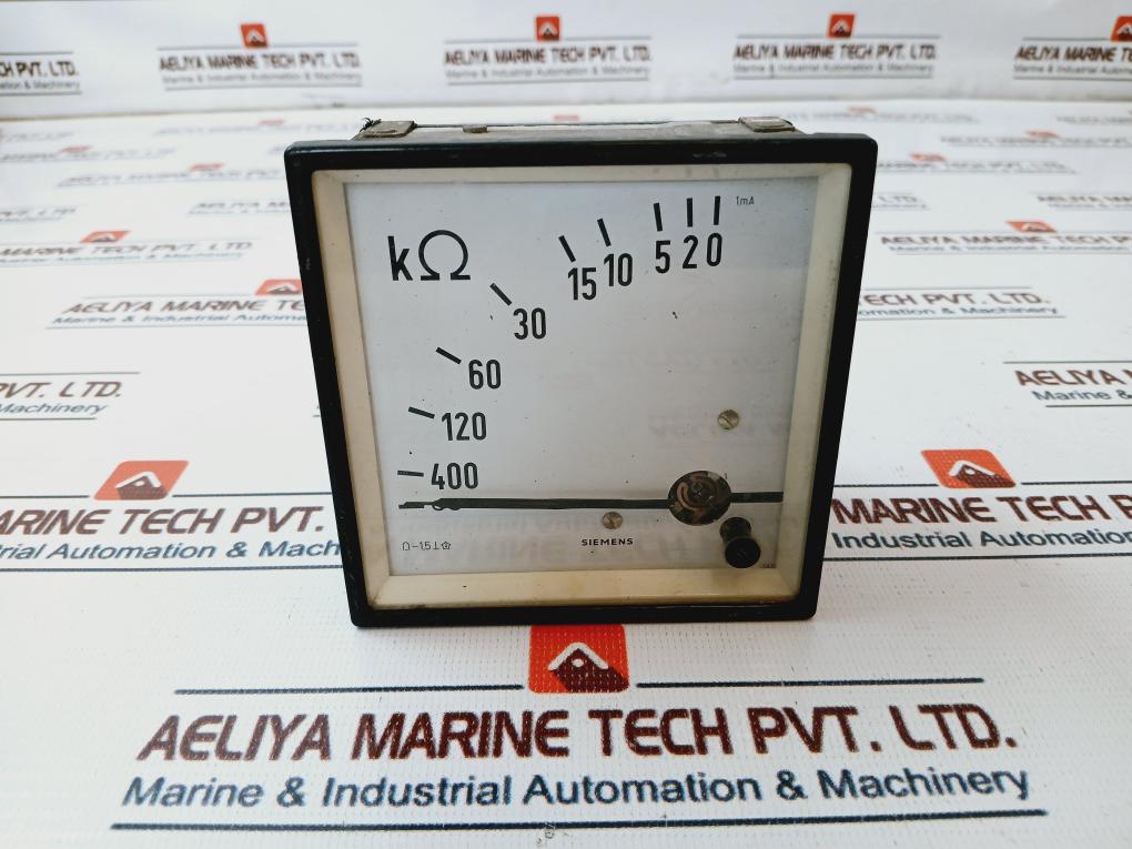 Siemens 1Ma Analog Panel Meter 0-400 ∞ KΩ – Aeliya Marine Tech