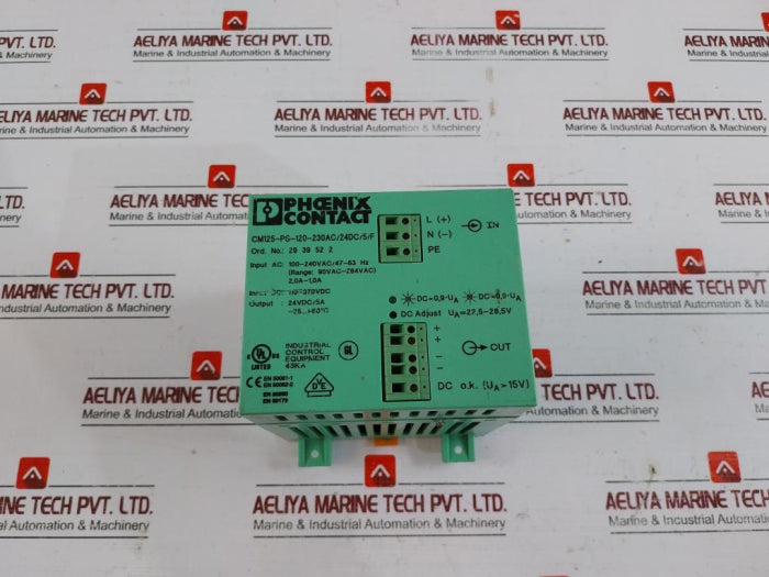 Phoenix Contact Cm125-ps-120-230Ac/24Dc/5/F Primary Switched Power Sup – Aeliya Marine Tech