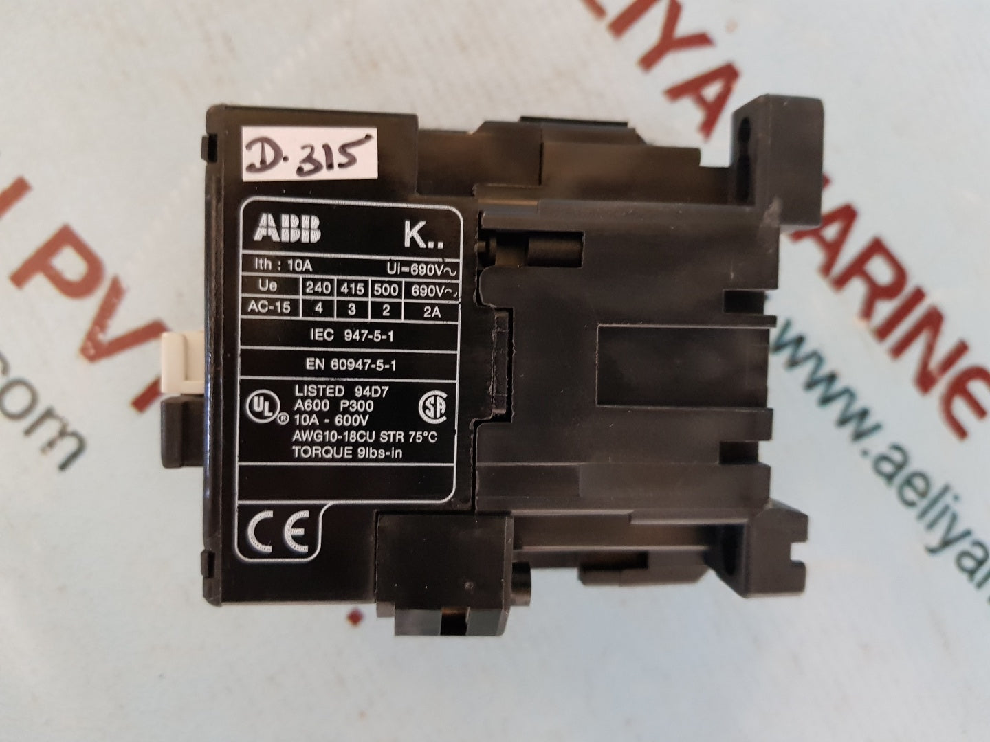 Abb k40e contactor – Aeliya Marine Tech