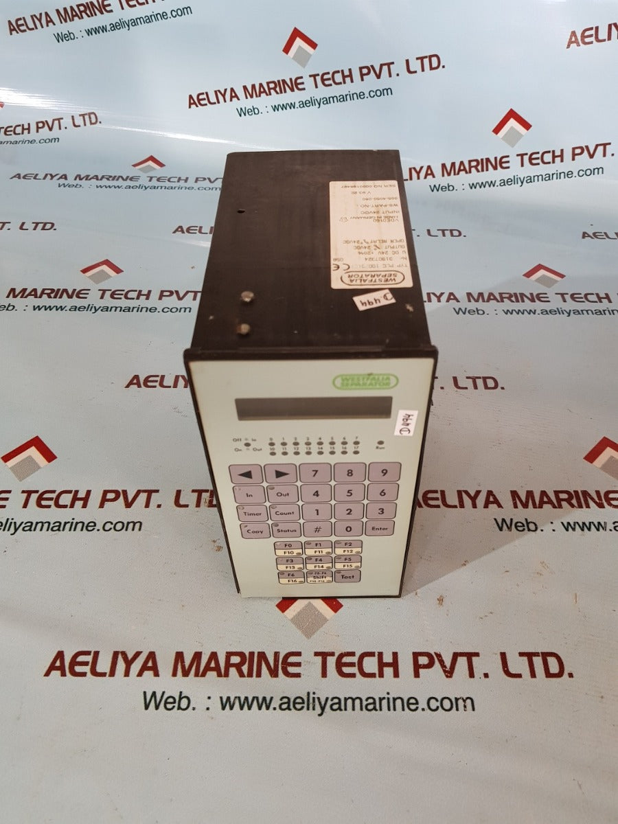 Westfalia separator plc 100/3(c) 005-4050-280 v93.22 – Aeliya Marine Tech