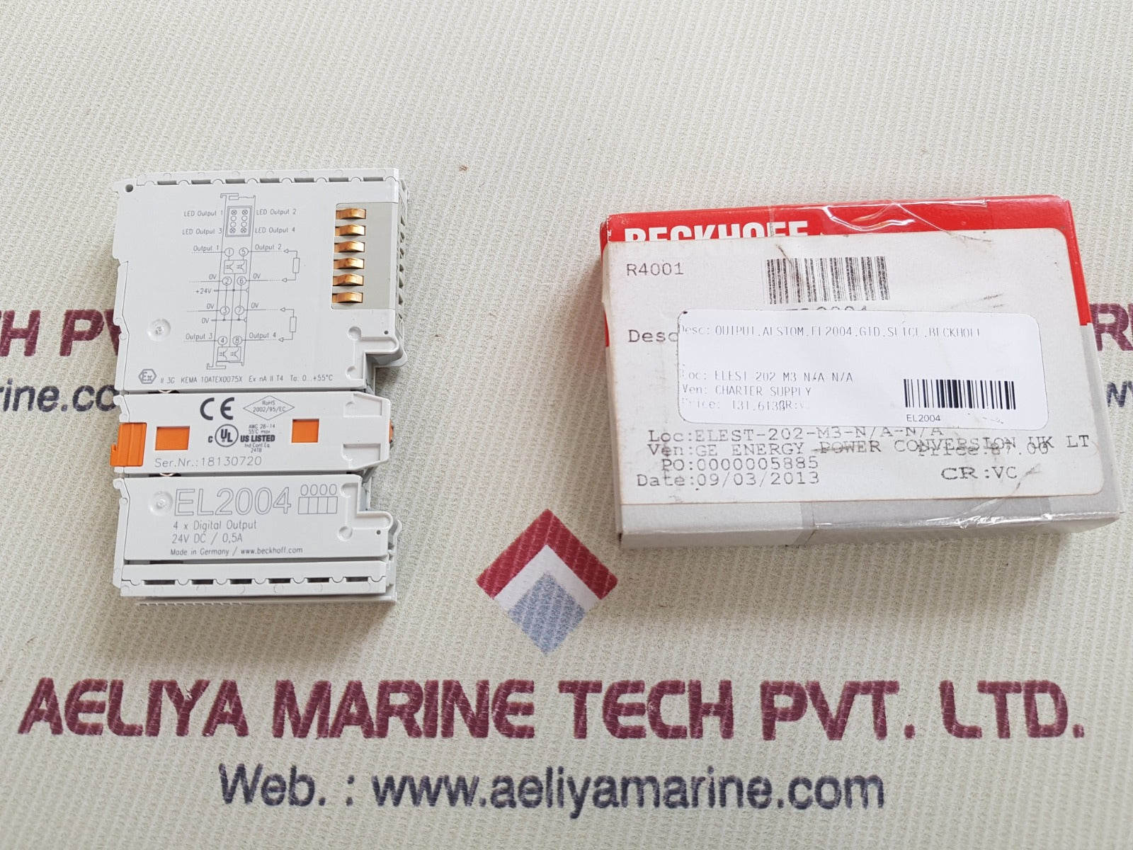 Beckhoff el2004 digital output module – Aeliya Marine Tech