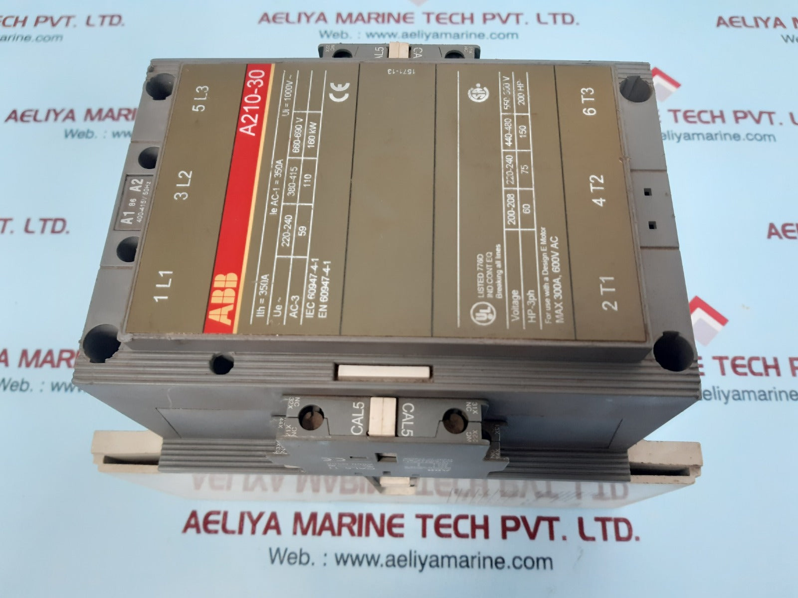 ABB A210-30 Power Contactor 400-415V 50Hz 415-440V 60Hz – Aeliya Marine Tech