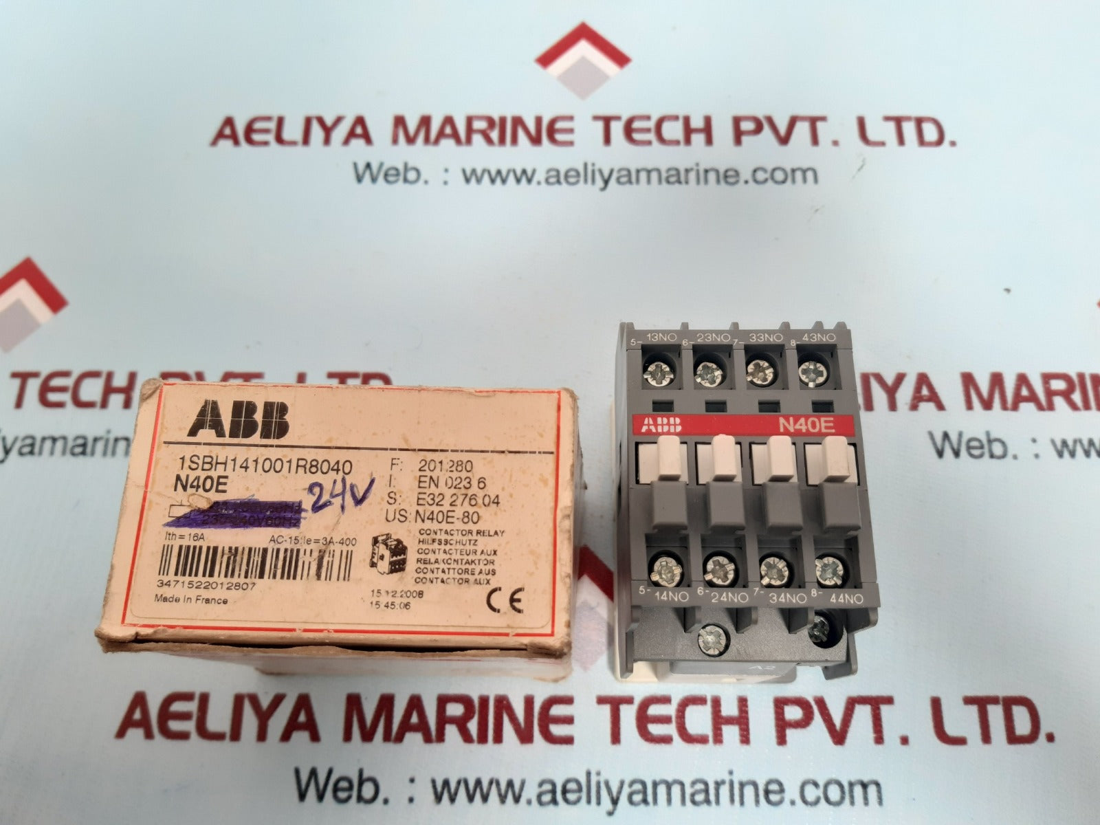 Abb n40e 24v 50hz-60hz contactor relay – Aeliya Marine Tech®