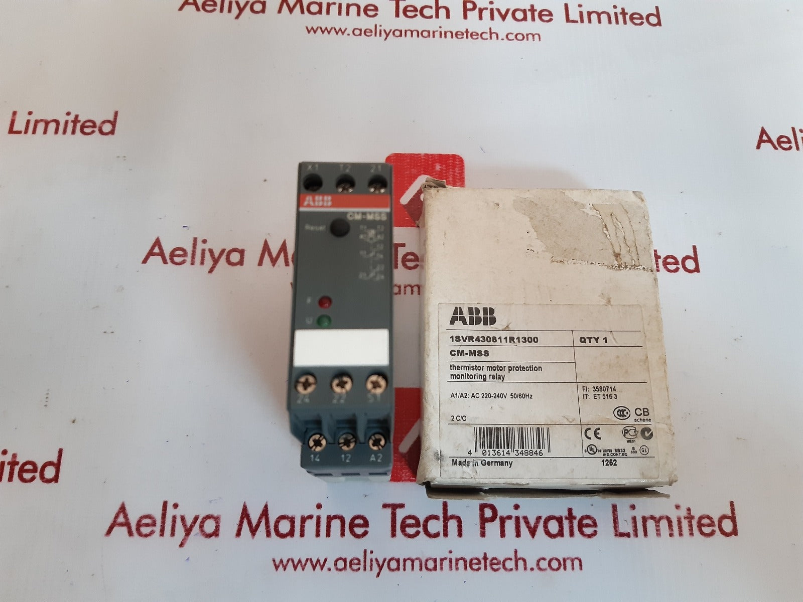 Abb Cm-mss Thermistor Motor Protection Monitoring Relay 1Svr430811R130 – Aeliya Marine Tech