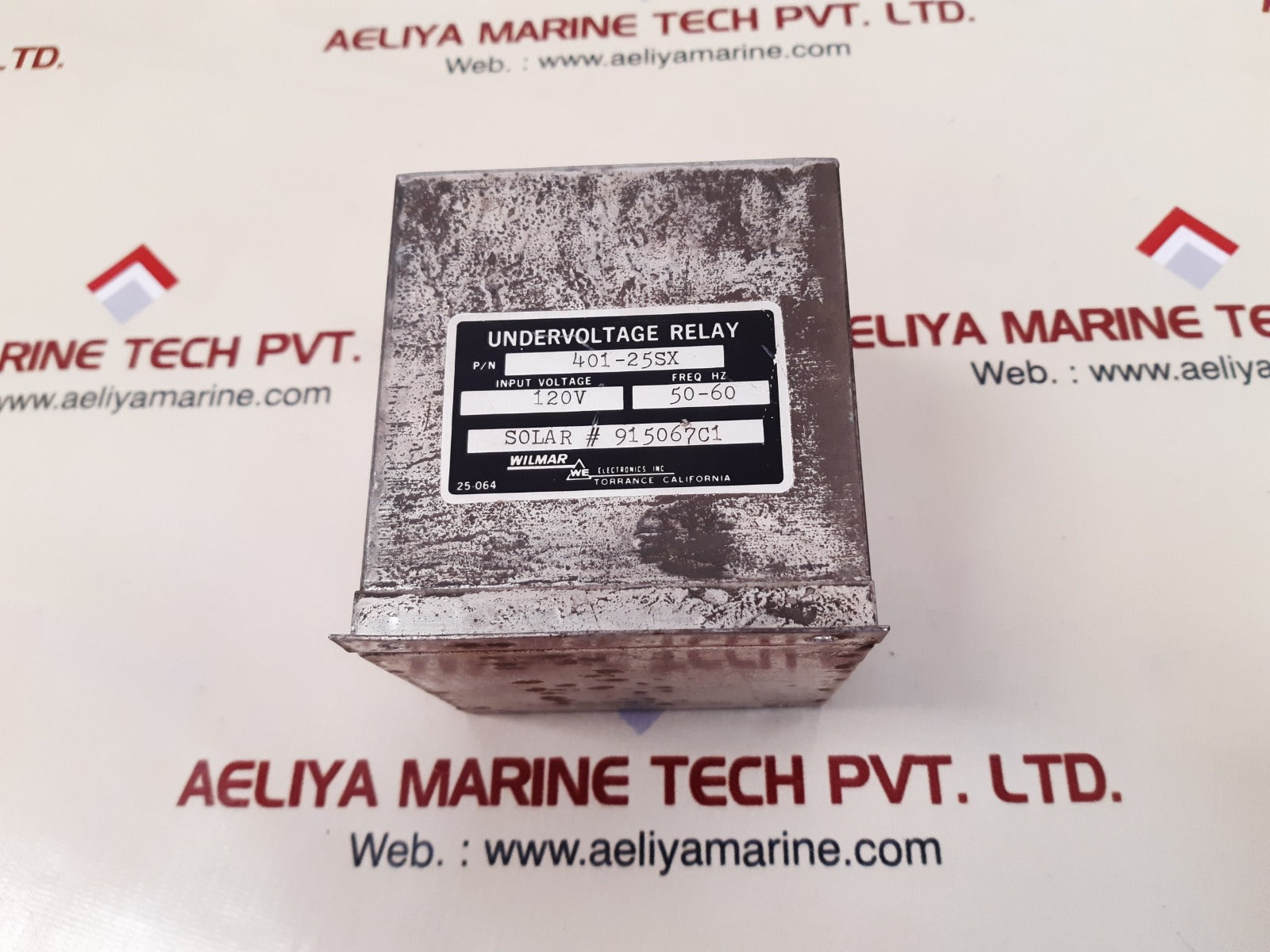 Wilmar electronics 401-25sx undervoltage relay – Aeliya Marine Tech