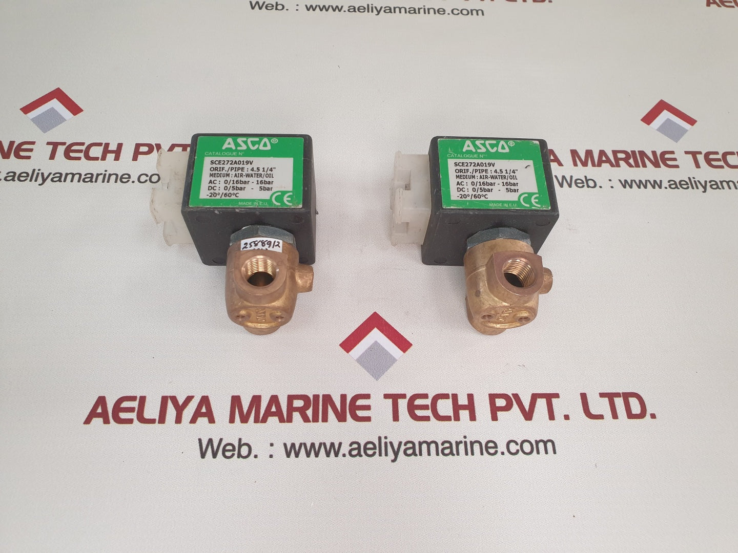 Asco sce272a019v air-water/oil solenoid valve – Aeliya Marine Tech