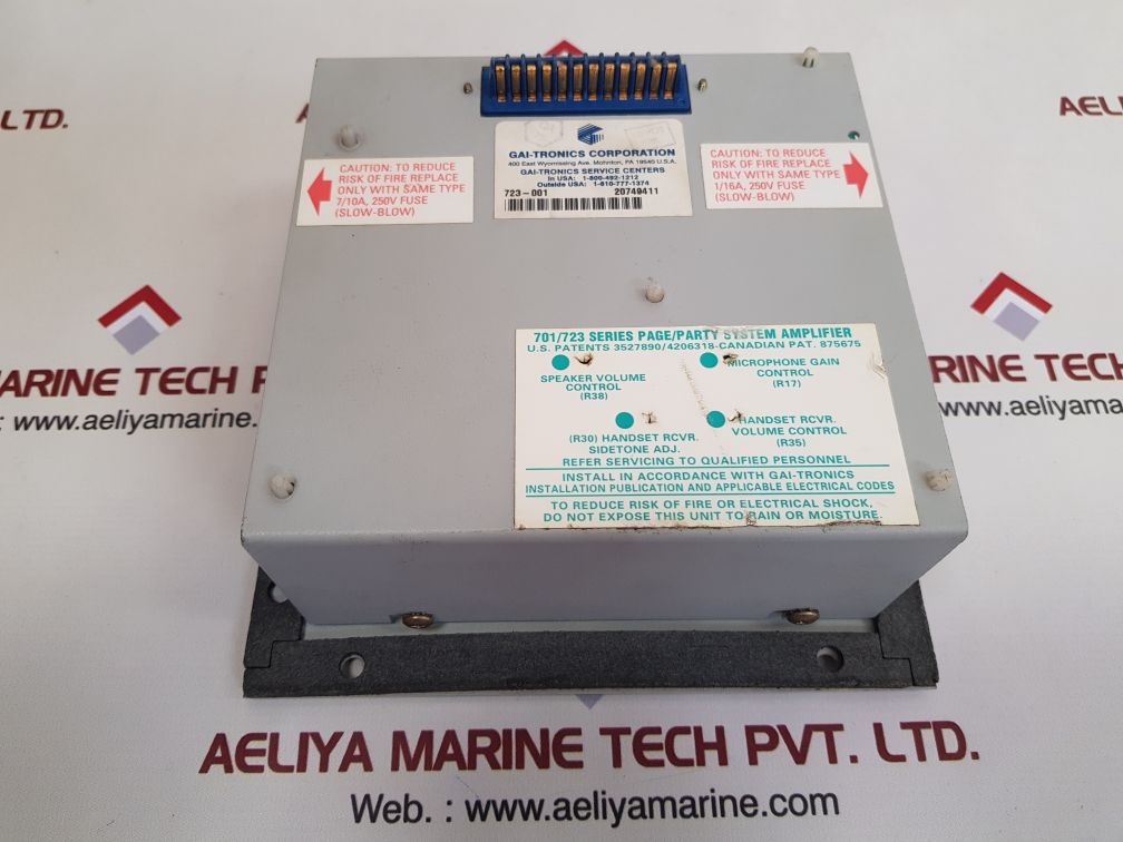 Gai-tronics 723-001 remote handset/speaker amplifier 50-60hz – Aeliya Marine Tech