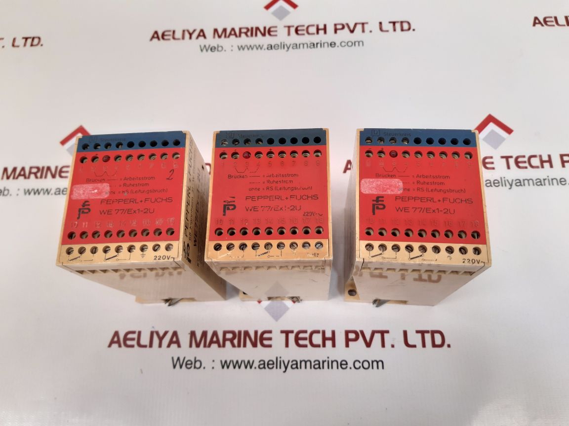 Pepperl+fuchs we 77/ex1-2u isolated switch amplifier relay used ...