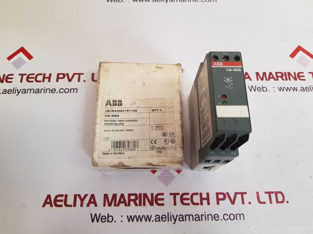 Abb Cm-mss Thermistor Motor Protection Monitoring Relay 1Svr430801R110 – Aeliya Marine Tech