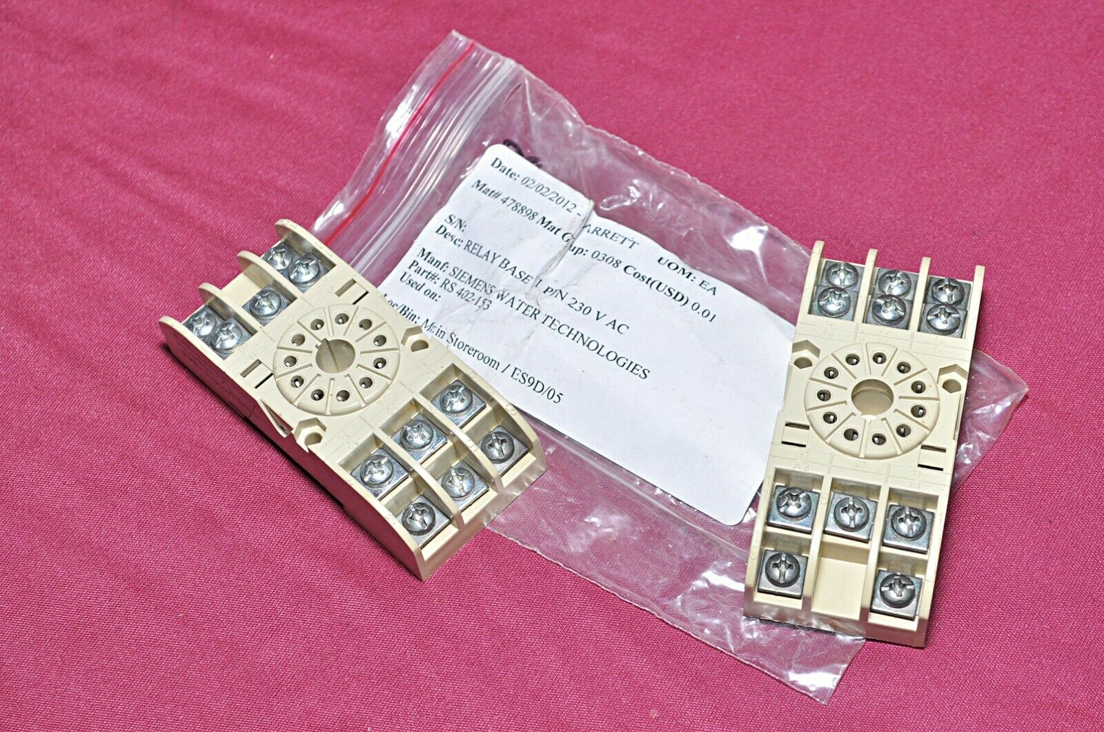 Set of 2x electromatic s411 relay socket 10a 300v – Aeliya Marine Tech