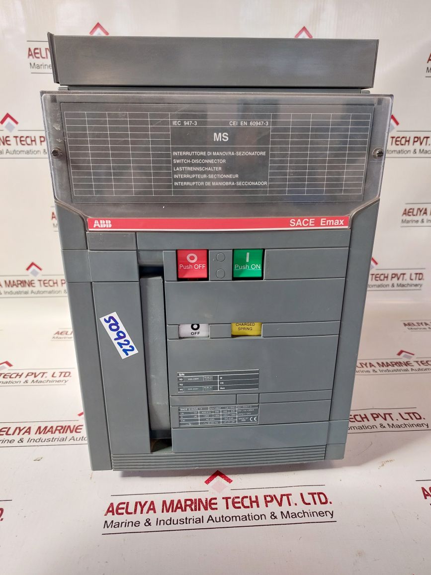 Abb Sace Emax E1N/Ms 12 Circuit Breaker – Aeliya Marine Tech