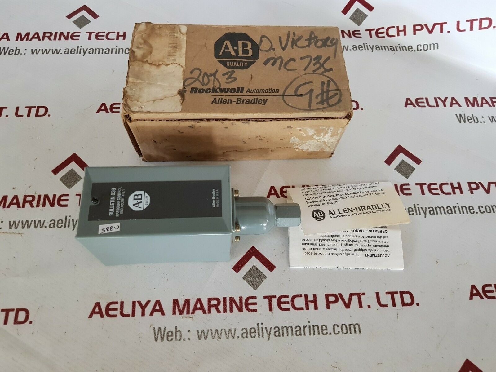 Allen bradley 836-c6a pressure control ser A – Aeliya Marine Tech