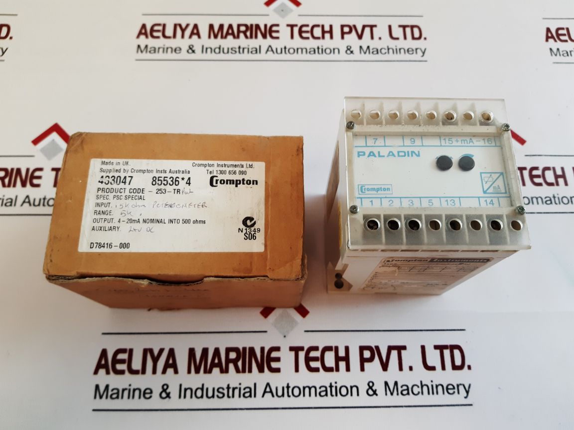 Crompton 253-trpw Paladin Current Transducer Relay – Aeliya Marine Tech®