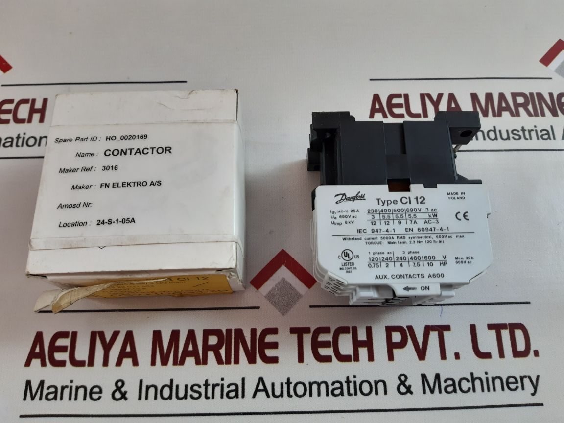Danfoss ci 12 contactor 183v – Aeliya Marine Tech®