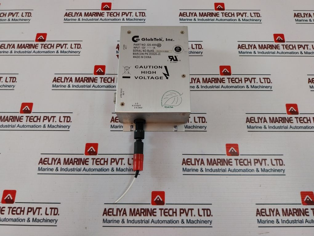 Globtek Gs-400 High Voltage Power Supply 355026-jc 12V 1A – Aeliya Marine Tech