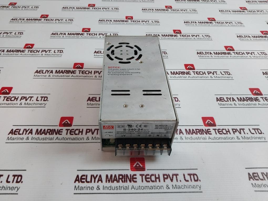 Mean Well S-240-24 Switching Power Supply 100-120Vac/5.0A – Aeliya Marine Tech