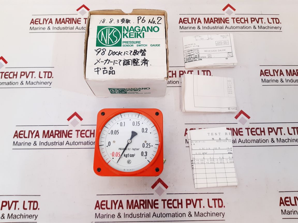 Nagano Keiki Gr19-151 Pressure Sensor Switch Gauge – Aeliya Marine Tech®