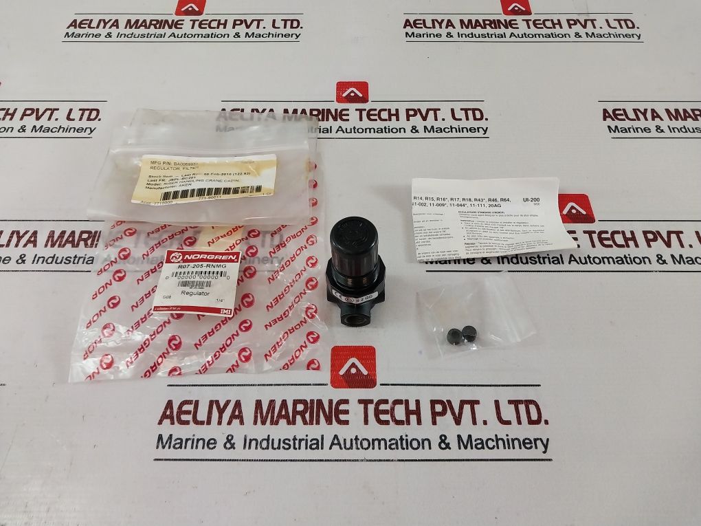 Norgren R07-205-rnmg Regulator Filter Minatuer Ported Pressure Ba0069959 – Aeliya Marine Tech