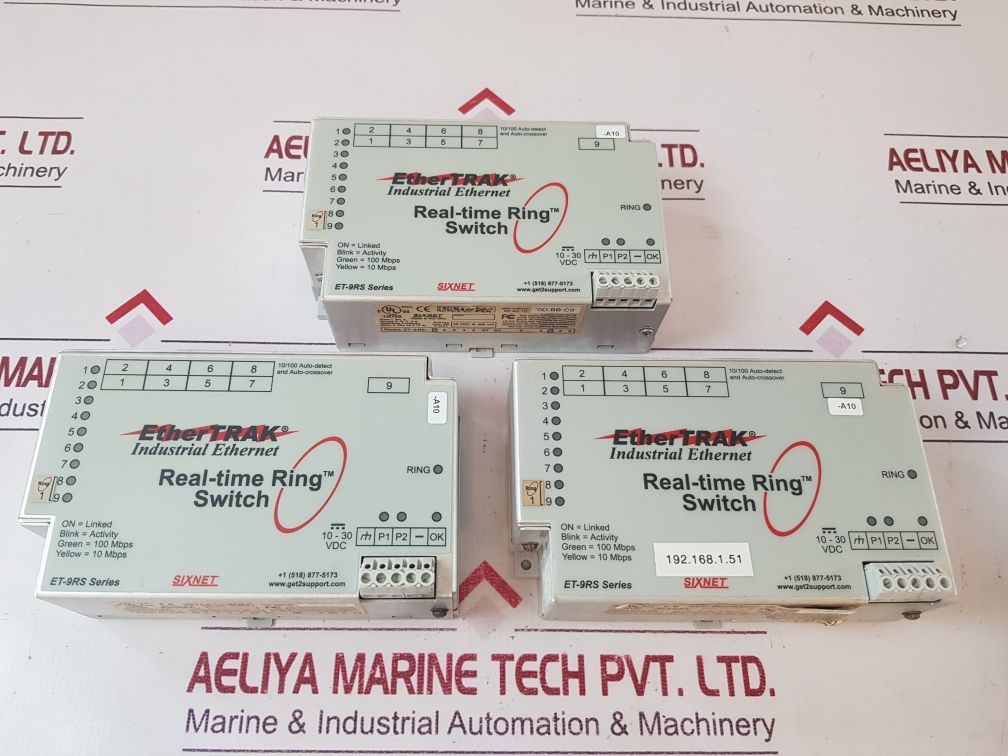 Sixnet Et-9Rs-1-e 1 Ethertrak Industrial Ethernet Real-time Switch Et- – Aeliya Marine Tech