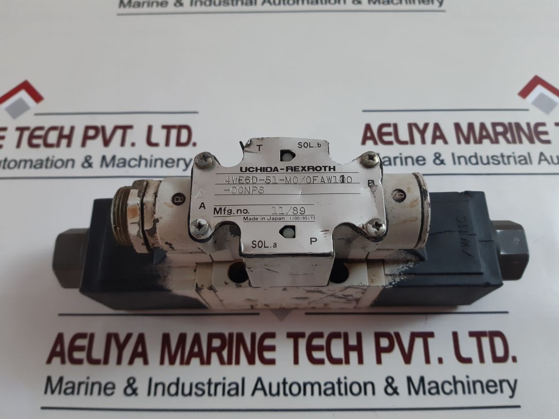 Uchida-rexroth 4We6D-51-m0/0Faw110-00Nps Directional Control Valve – Aeliya Marine Tech