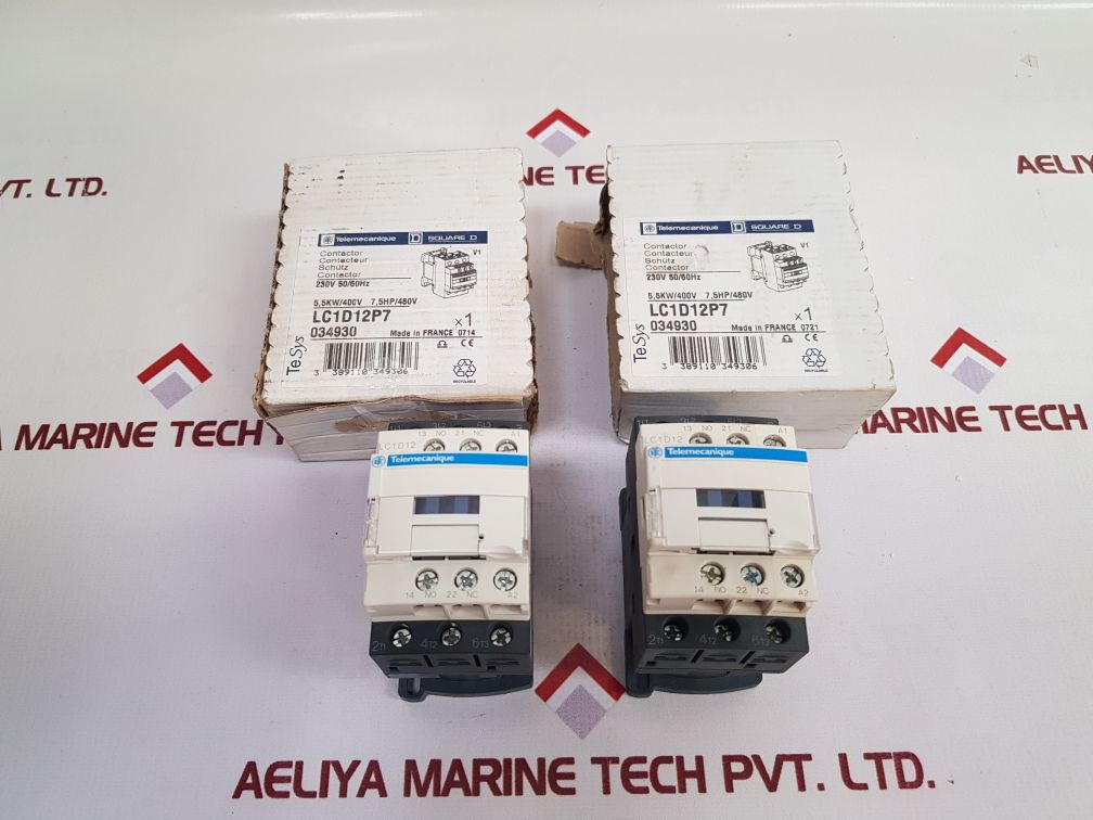 Schneider Electric Lc1D12 Contactor Relay Lc1D12P7 New – Aeliya Marine Tech