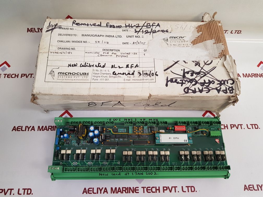 Microcubs Cpu 520 Pcb For Uniset-60 – Aeliya Marine Tech