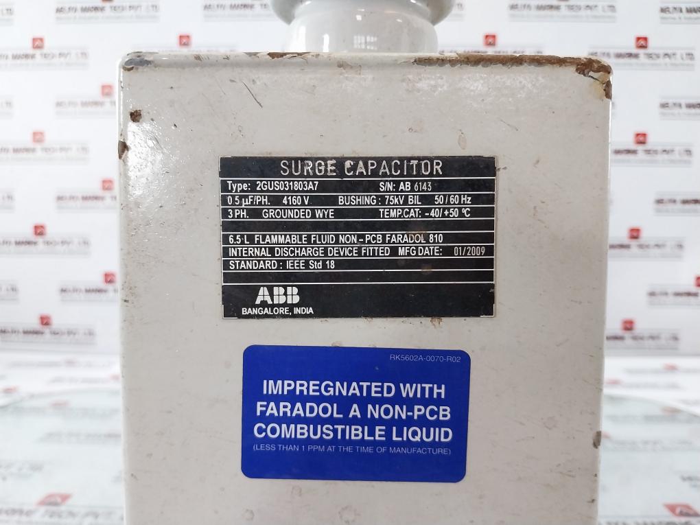 Abb 4160v Surge Capacitor 2gus031803a7 – Aeliya Marine Tech