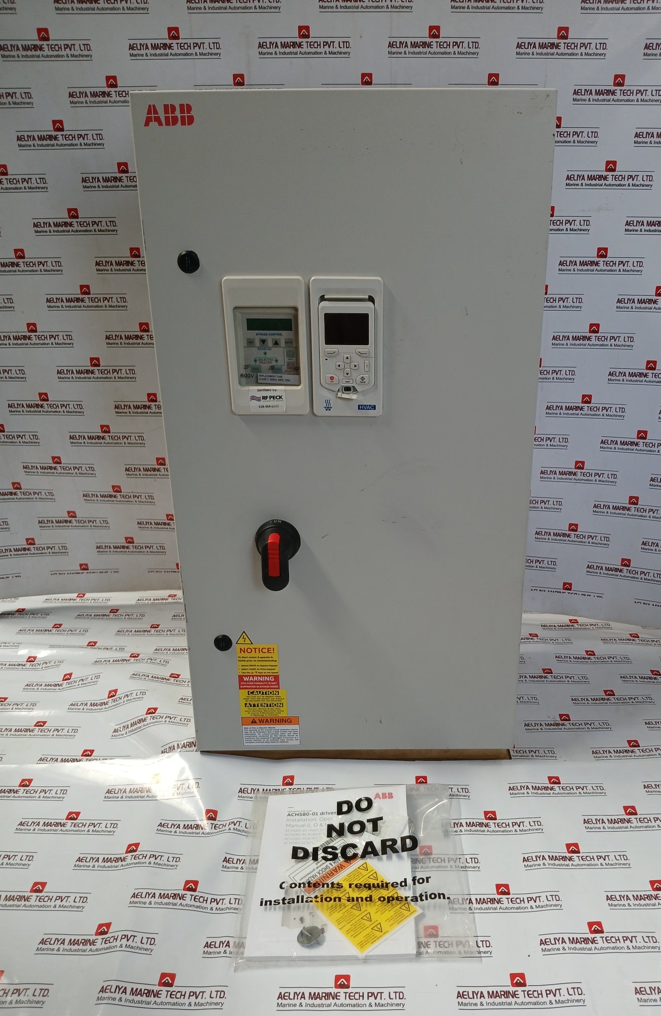 Abb Ach580-bcr-077A-4+E213+F267 Hvac Enclosed Industrial Control Panel ...