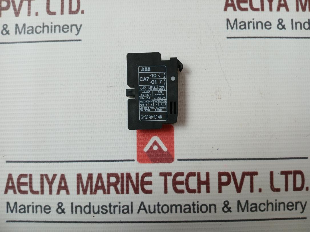 Abb Ca7-10 Auxiliary Contact Block Iec 337-1 10A – Aeliya Marine Tech