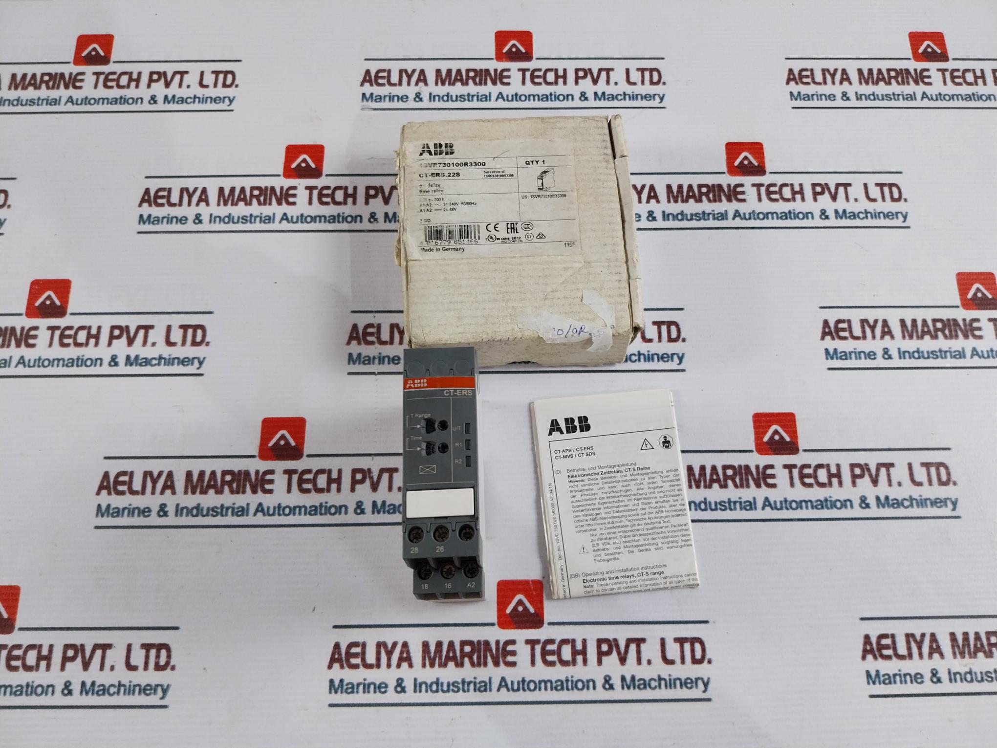 Abb Ct-ers.22S Time Delay Relay 50/60Hz – Aeliya Marine Tech®