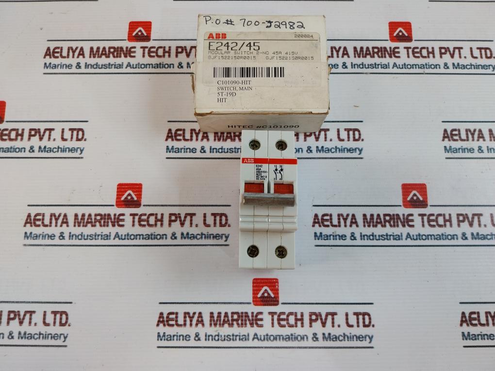ABB E242 Main Modular Disconnect Switch 45A 240/415V – Aeliya Marine Tech