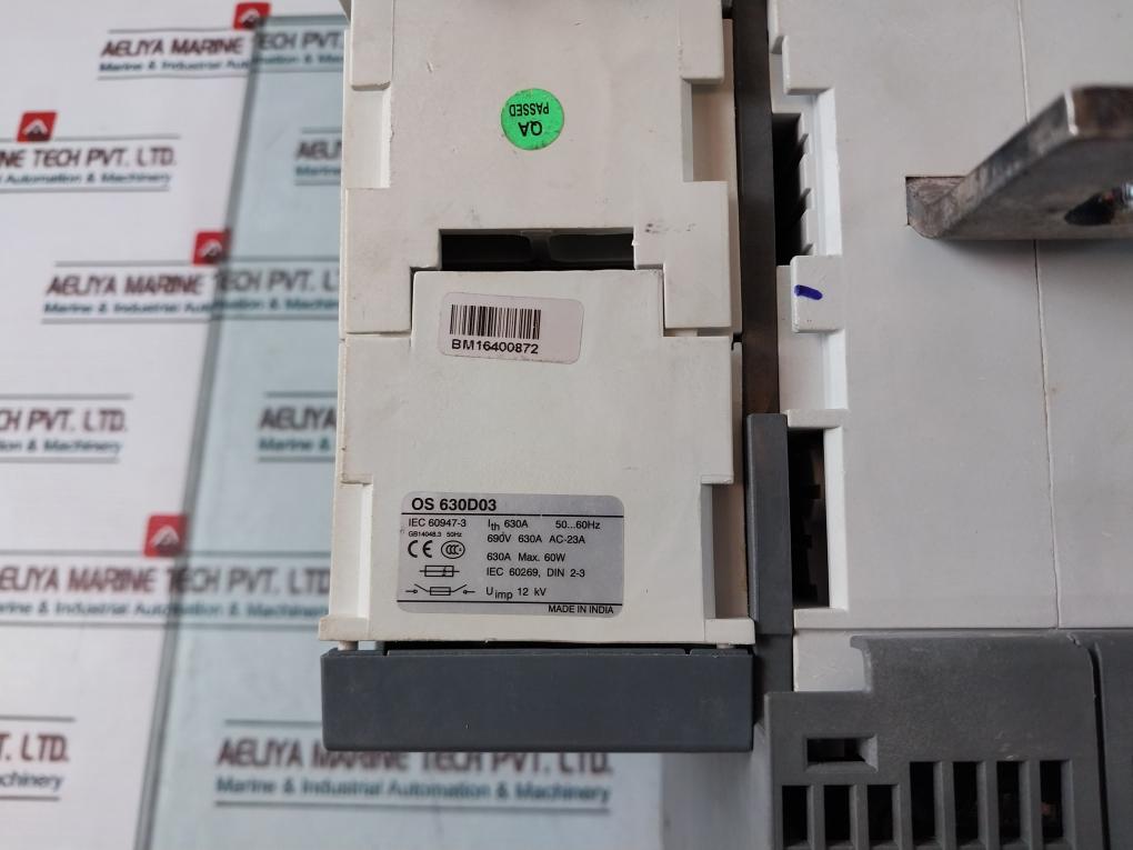 Abb Os630D03P Fuse Switch Disconnector 690V 630A 50…60Hz – Aeliya Marine Tech