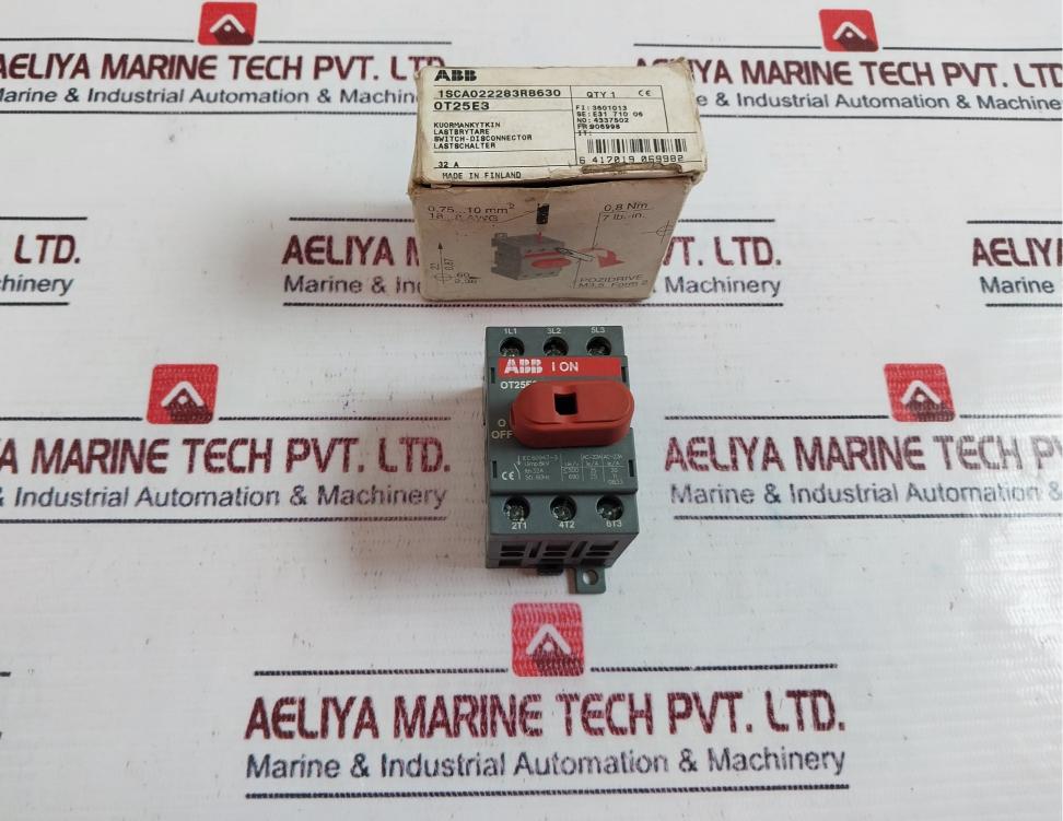 Abb Ot25E3 Switch-disconnector 32A 50…60 Hz – Aeliya Marine Tech
