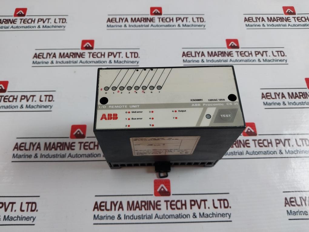 ABB Procontic CS 31 ICSO08R1 I/O Remote Unit 50/60HZ 120VAC 10VA ...