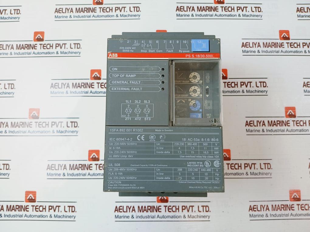 Abb Ps S 18/30-500L Soft Starter 50/60Hz – Aeliya Marine Tech