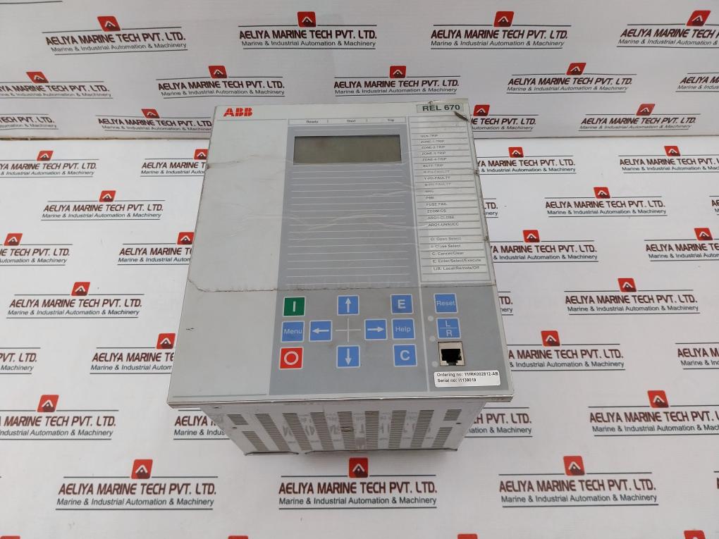 Abb Rel 670 Line Distance Protection Relay 90-250 Vdc 50/60Hz 1A ...