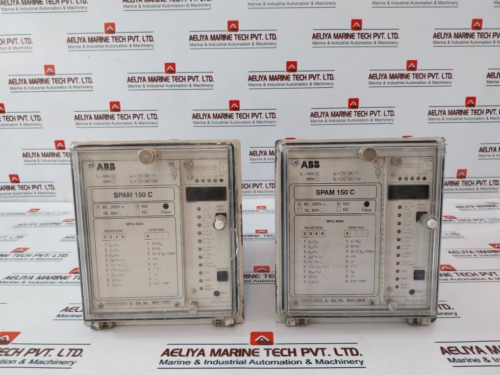 Abb Spam 150 C Motor Protection Relay 1Myn745605-a 50Hz – Aeliya Marine ...