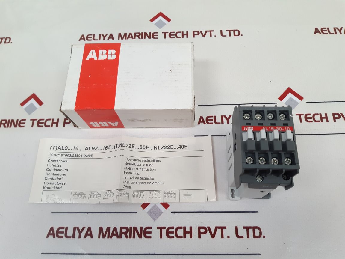 Abb Al 16-30-10 Contactors 24V Dc – Aeliya Marine Tech