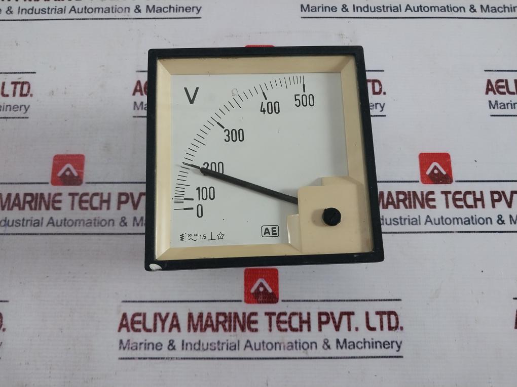 Ae Analog Voltmeter, Dimension: 96x96,0-500v Voltage Regulator 50-60hz ...