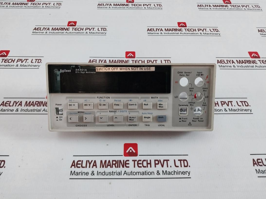 Agilent 34401A 6 1/2 Digit Multimeter C3If 94V-0 (Front Part Only ...