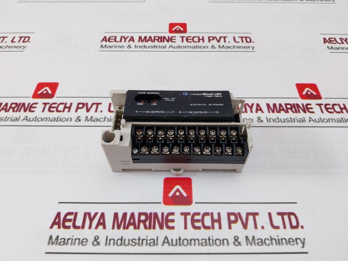 Allen-bradley 1790D-t0B16 Devicenet Compact Block Ldx 24Vdc 0.5A Ser:C ...