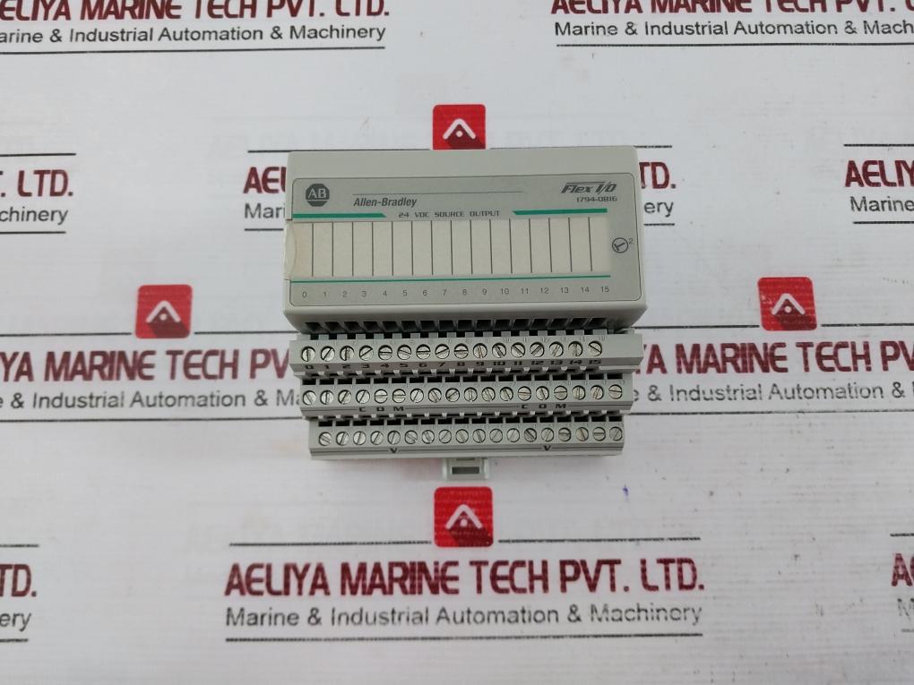 Allen-bradley 1794-ob16 Flex I/O Digital Dc Output Module 24 Vdc ...